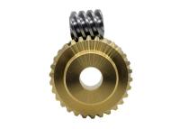 China Miniature Input Worm Gear Steel 3 Lead M2.0 C1144 For Right Angle Gearbox AGMA / 7 for sale