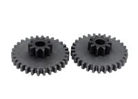 China Precision Output Miniature Spur Gears 30T M0.5 Gear 10T 0.5M Pinion S45 Steel Smaller Module for sale
