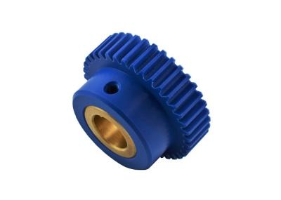 China POM Plastic Spur Gears 38T 12.0M H59 Brass Insert  Delrin - 100 Material for sale