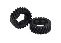 China Small Spiral Helical Drive Gear M0.5 24T 20°Helix Angle 12.0mm Pitch Diameter for sale