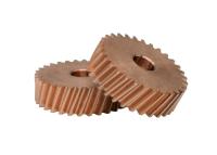 China M0.6 30 Teeth Parallel Helical Gear 20°Helix Angle CuZn12 Brone Material for sale