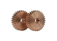 China M0.6 30 Teeth Parallel Helical Gear 20°Helix Angle CuZn12 Brone Material for sale