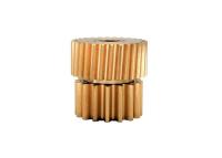 China Brass Helical Drive Gear Cluster Double Helical Gear 28T M1.0 16T M1.5 for sale