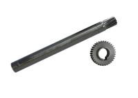 China Stainless Steel Motor Pinion Gear Shaft  1-30 Tooth 120mm Max Diameter for sale