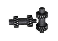 China T18  M0.5 S45C Helical Gear Shaft Left Right Hand 9.6 Mm Pitch Diameter for sale