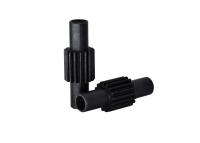 China Left Right Hand Pinion Gear Shaft T17 M0.5 9.8mm Outside Diameter 20Cr  Nitriding for sale
