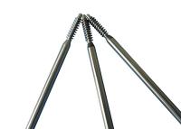China Stainless Steel Miniature Worm Drive Shaft 6 Teeth Spur Gear Shaft 3.0 Module for sale