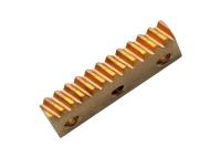 China M0.5 Miniature Helical Gear Racks Toothed Rack 18mm Length ZnCuSn10Pb1 for sale