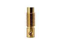 China 2 Teeth Small Brass Worm Gear 12.6mm Outside Diameter  RoHS Certification for sale