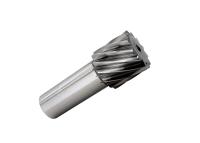 China Steel Precision Miniature Drive Pinion Shaft  T12  M1.0  20CrMo Material for sale