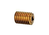 China Brass Worm Gear Small Brass Spur Gears 1 Lead 0.5 High Wear Resistance for sale