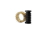 China 1 Lead M0.5 S45C Miniature Worm Gear Aluminum Bronze  DIN 3974 for sale