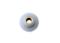 China Plastic POM Miniature Spur Gears Brass Insert 56T 0.4M 20PA AGMA 7 for sale