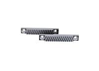 China CNC Multi Shape Helical Gear Racks Miniature Aluminium Brass C45 M0.5 for sale