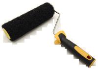 China 230mm Dry Wall Putty Roller Plastering Roller With Double Color Rubber Handle for sale