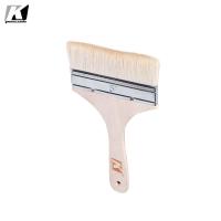 China 5 Inch Natural Bristle Flat Chip Paint Brush for Oil Based Stains and Adhesives for sale