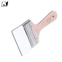 China 4 Inch Flat Polyester Bristle Paint Brushes Multifunctional For Wall Painting for sale