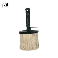 China 96mm Big Round Paint Brush Nylon Bristle Wood Handle 4IN Length for Wall Painting for sale