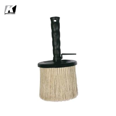 China 96mm Big Round Paint Brush Nylon Bristle Wood Handle 4IN Length for Wall Painting for sale