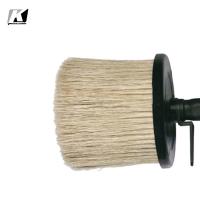 China 96mm Big Round Paint Brush Nylon Bristle Wood Handle 4IN Length for Wall Painting for sale