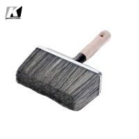 China 60x160mm Nylon Bristle Paint Brush with Wood Handle for Wall Painting for sale