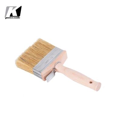 China Bristle Paint Brush 5 Inch Wide for Walls Decking Painting Ultralight Wood Handle for sale
