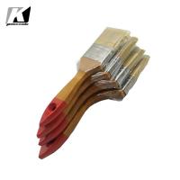 China OBM Professional Bristle Paint Brushes for Walls Synthetic Fiber Ultralight 4IN Wood Handle for sale