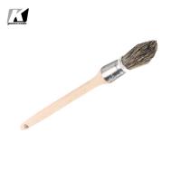 China Natural Bristle Stencil Brush for Acrylic Painting 2in Bristle Length Wood Handle for sale