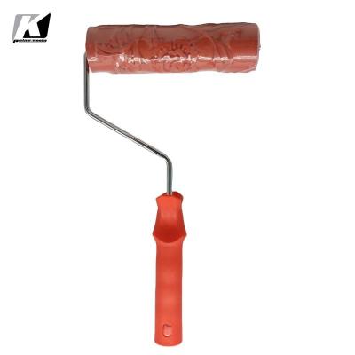 China 7 Inch Rubber Patterned Paint Roller for Wall Decoration DIY Textured Finish for sale