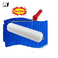China White Stencil Pattern Texture Roller 9 Inch Wall Paint Roller for Decorative Art Painting for sale