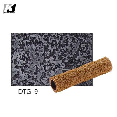 China 9 Inch Foam Patterned Paint Roller for Floor Texture Stencil Design High Density Polyester for sale