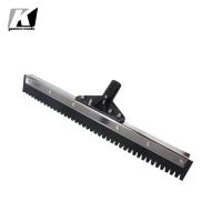 China Notched Squeegee Epoxy Paint Tool 457mm Aluminum Alloy Silver Rustproof for Self Leveling Floor for sale