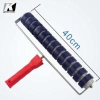 China 400mm Epoxy Floor Self Leveling Screed Spiked Roller PP Material 40cm for sale