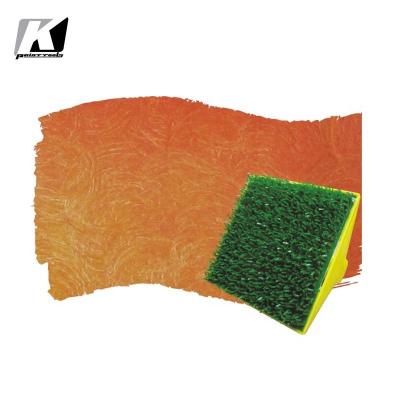 China 1 Inch Wood Pulp Painting Dragging Brush with Aluminium Handle for Wall Linen Effect Texture 15x15cm for sale
