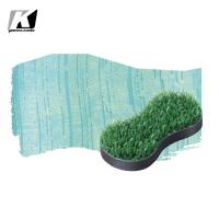 China 1 Inch Bristle Decorative Paint Sponge Wear Resistant Dragging Brush for Wall Linen Effect Texture for sale