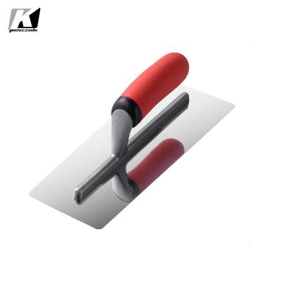 China Stainless Steel Plastering Trowel 240mm Ergonomic Rubber Handle Antiwear for sale