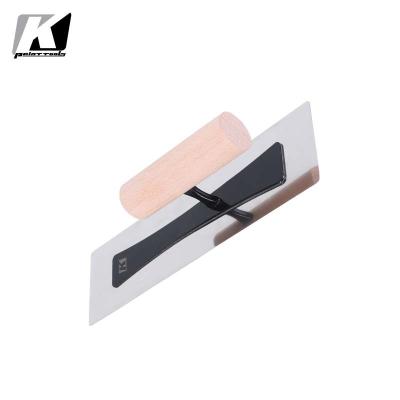 China 300x83x0.3mm Stainless Steel Plastering Trowel Ultraportable Finishing Tool for Venetian Plaster for sale
