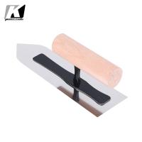 China ODM Plastering Stainless Steel Trowel 8in Silver Wood Handle for Venetian Plaster for sale