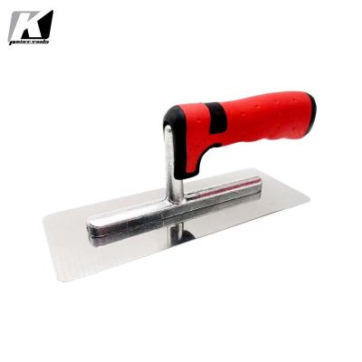 China Antirust Stainless Steel Finishing Trowel 200x80x0.7mm Ergonomic Plastering Tool for sale
