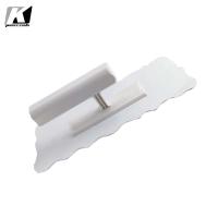 China Heavy Duty Plastic Notched Trowel 240x90mm Lightweight Plaster Finishing Trowel for Tile Adhesive for sale