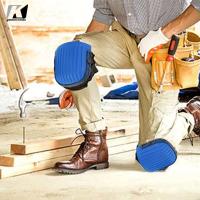China Green PU Knee Pads for Epoxy Self-Leveling Flooring with Gel Core 2 Straps for sale