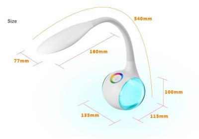 China Decoration Smart  LED Desk Lamps 8w Energy Saving Long Lifespan for sale