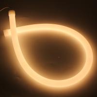 China 360 Degree Lighting LED Neon Tube DC24V 15W/M Flex Silicone LED Neon Light for sale