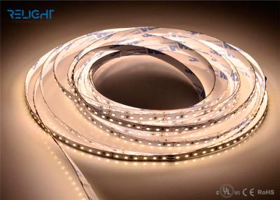 China Flexible DC12v / 24v 4000LM Outdoor Led Strip Lights 120pcs/M 9.6w/M for sale