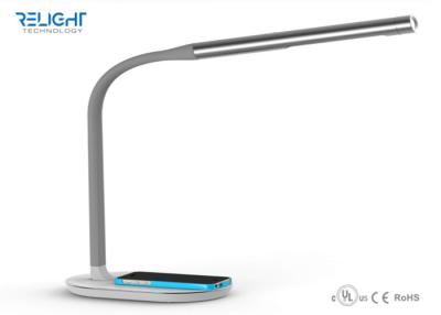 China Wireless Mobile Charging LED Desk Lamps QI Standard with emergency torch for sale