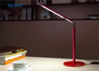 China Tempered Toughened Glass Alloy LED Desk Lamp Dimmable and Foldable USB Charging Port Long Lifespan for sale