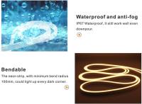 China Waterproof NEON LED Strip IP67 Flexible Led Neon Rope 19.2 Watts Input Power for sale
