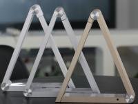 China 5 Level Brightness Triangle LED Office Lamp , Led Reading Light Wireless Charger Function for sale