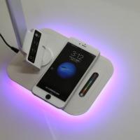 China Colorful RGB 5200K LED Night Lamp Wireless Charger Table LED Reading Lamp for sale