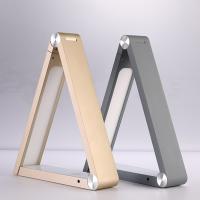 China Bedroom Reading 150lm Triangle Desk LED Night Lamp With Wireless Charger for sale